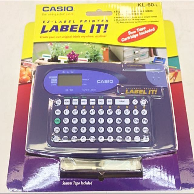 Máy in nhãn Casio KL-60 được Phú Hoàng nhập khẩu chính hãng